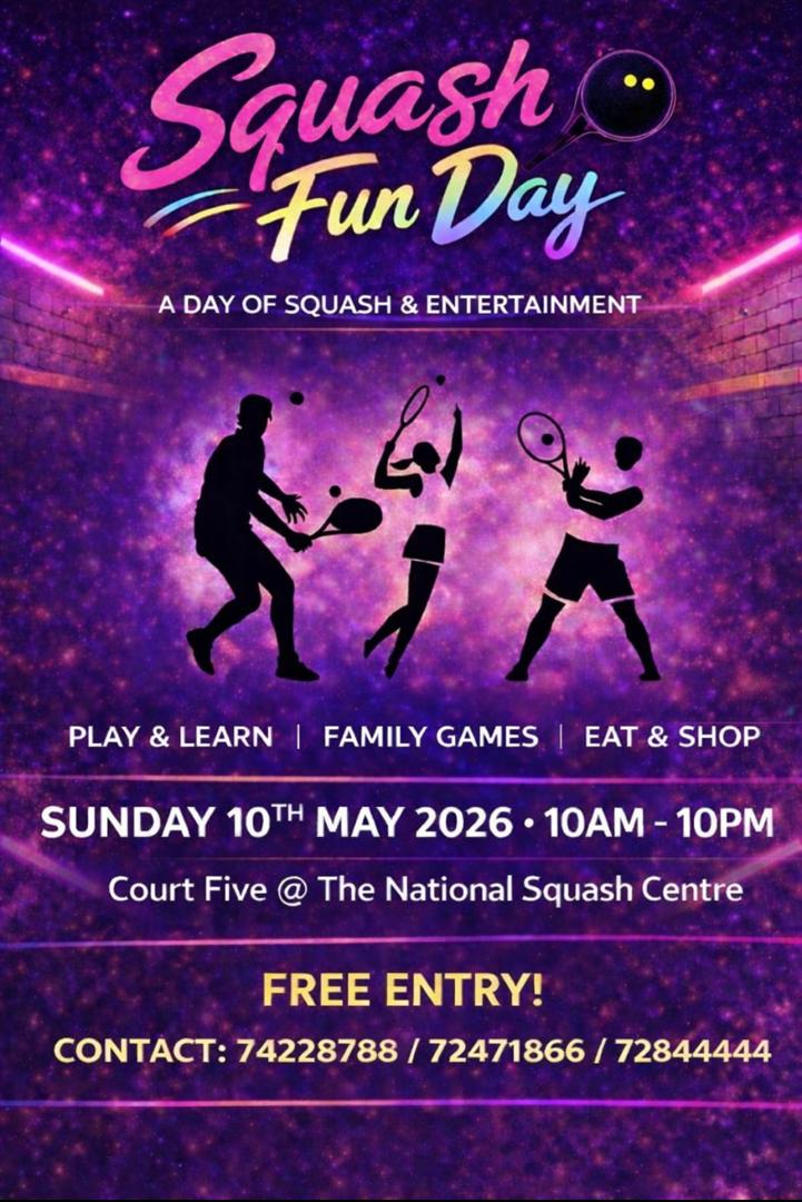 Squash Court Vibes: Squash Family Fun Day, Court Five - The National ...