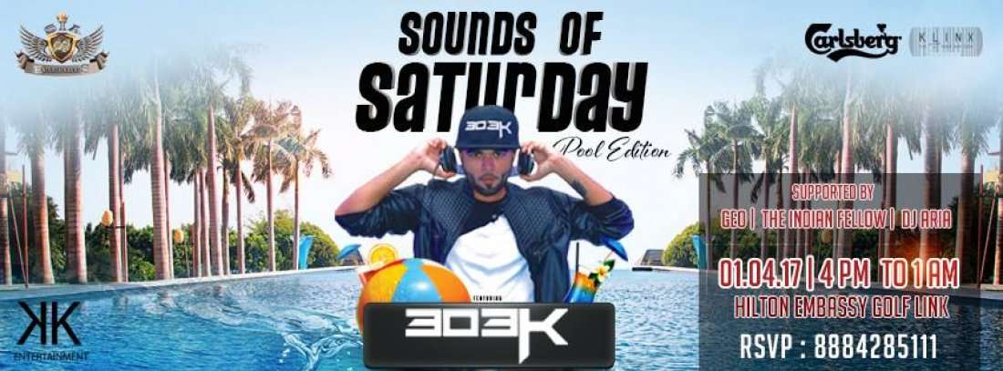 Pool party - Sounds of Saturday, Hilton Bangalore Embassy GolfLinks, 1 ...