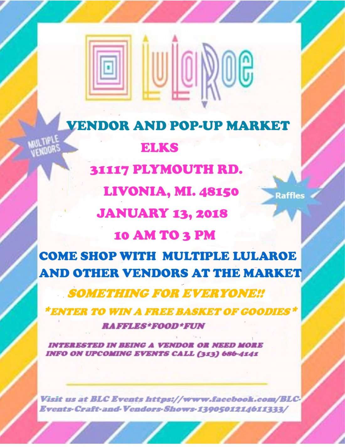 LuLaRoe Pop-up and Vendor Market, Livonia Elks Lodge 2246, 13 January ...