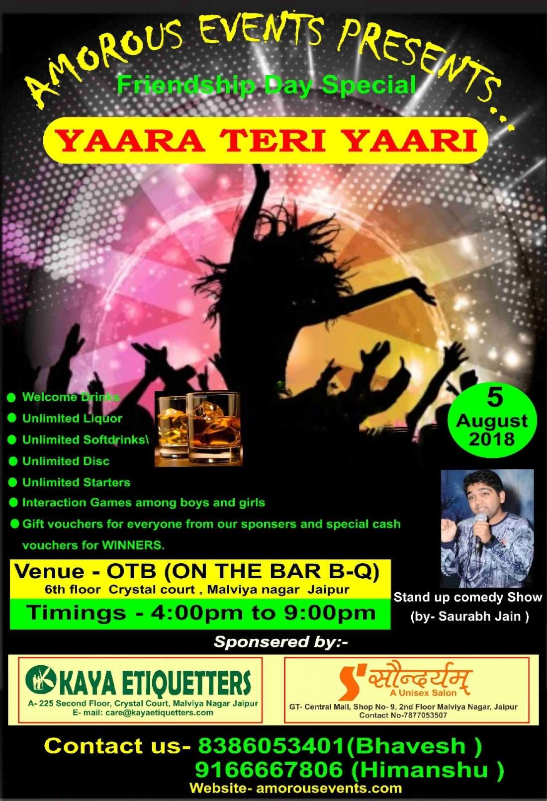 Amorous Events, OTB On The Bar BQ, Jaipur, 5 August 2018 | AllEvents