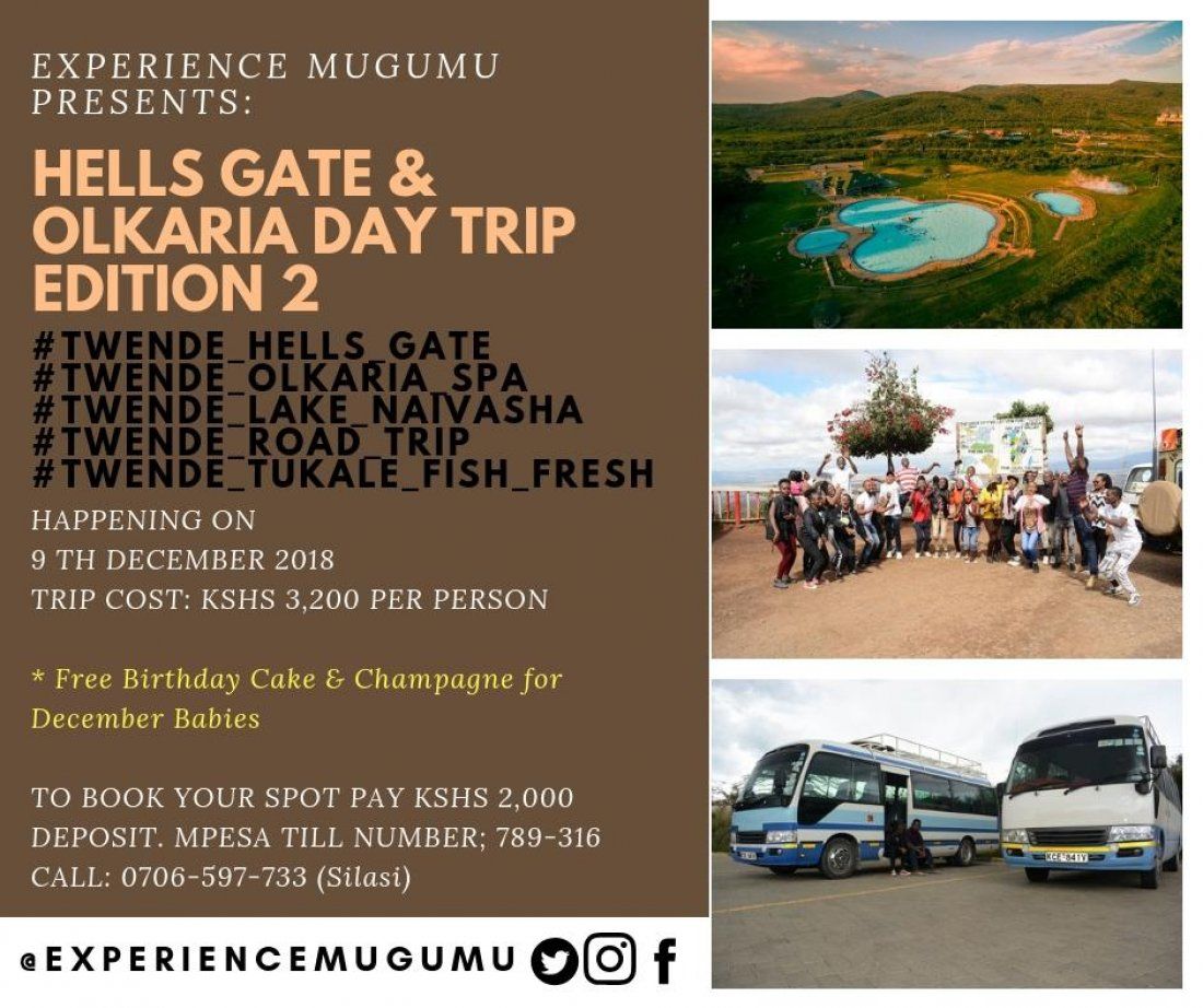 Hells Gate & Olkaria Weekend Hot Deal, Nairobi, 9 December 2018 | AllEvents