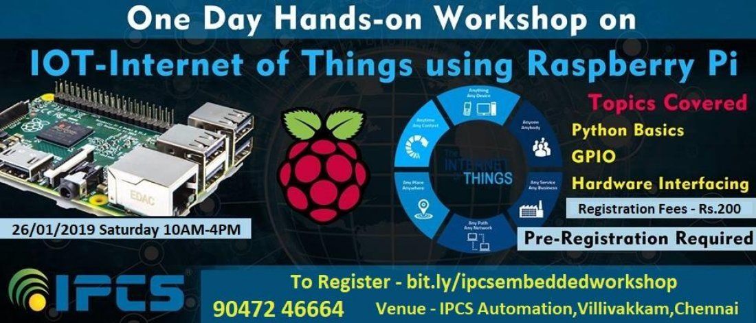 Workshop on IOT using Raspberry Pi, IPCS Automation Chennai -BEST PLC ...