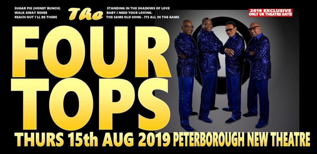 The Four Tops live in concert, Peterborough New Theatre, 15 August 2019 ...