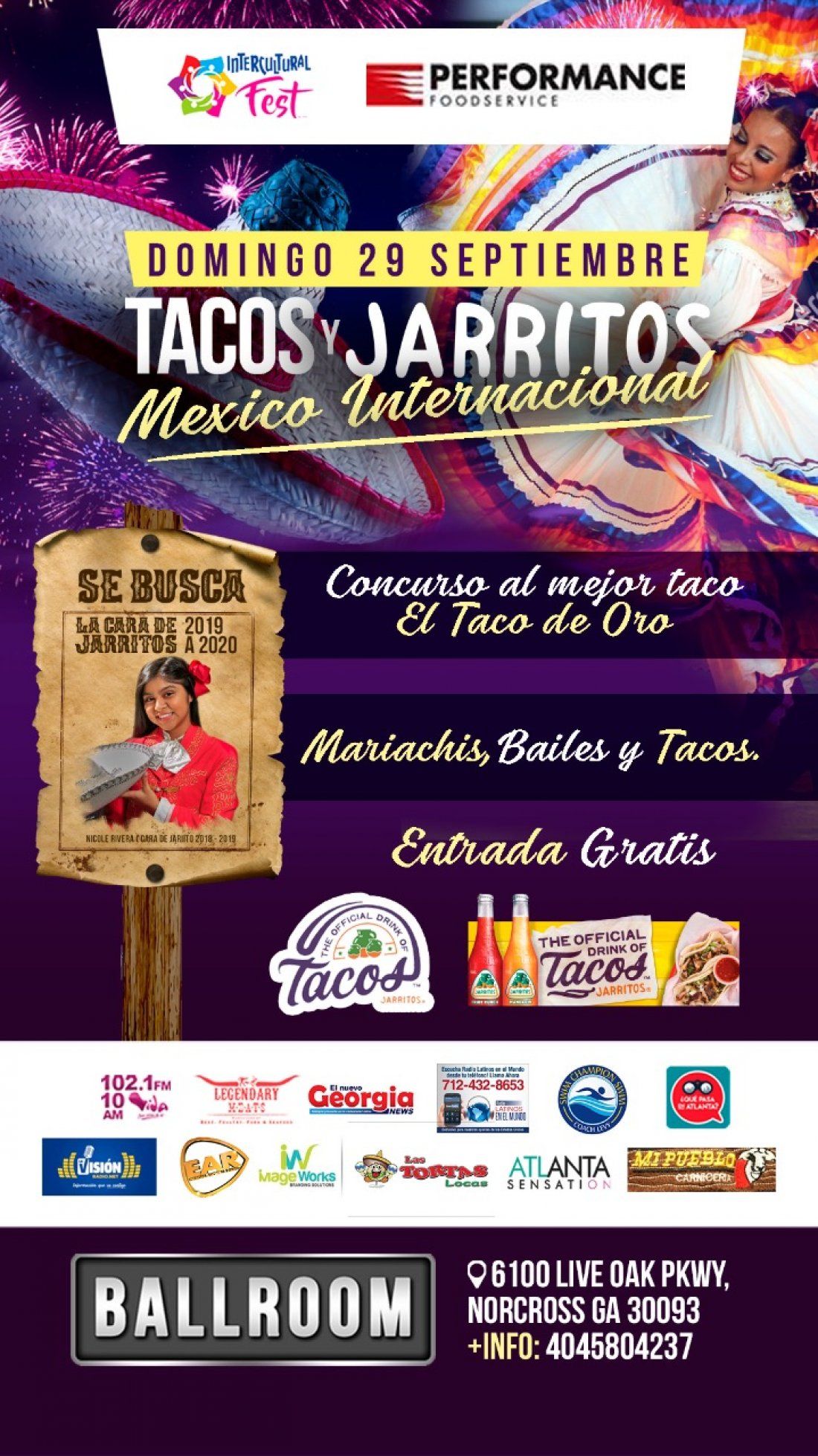 FESTIVAL Tacos & Jarritos Mexico Internacional / Mexican Independence ...