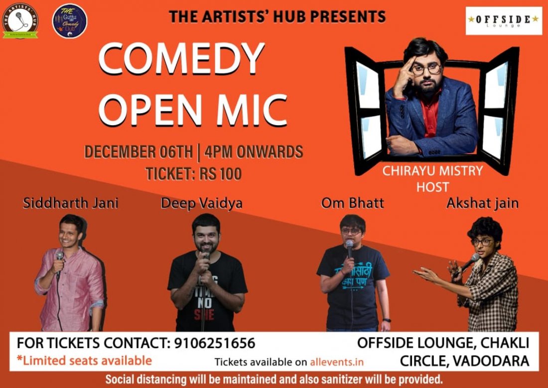 The ArtistsHub presents Comedy open mic Tickets, Offside lounge Chakli ...