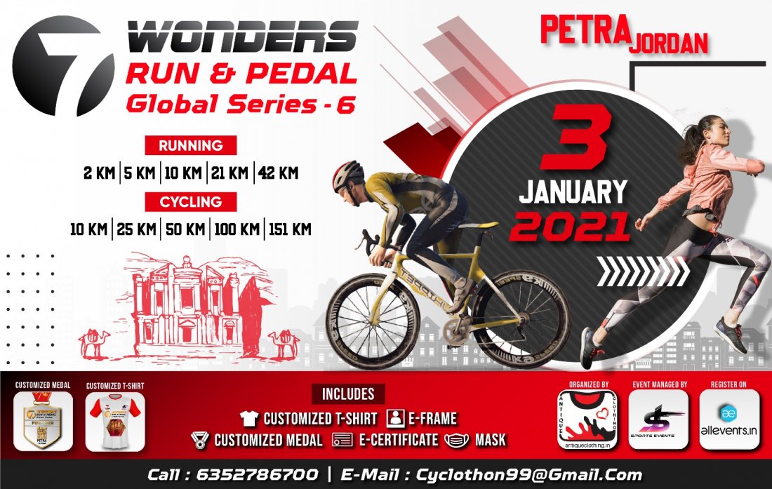 7 WONDER RUN & PEDAL GLOBAL SERIES 6, January 3 2021 | Online Event ...