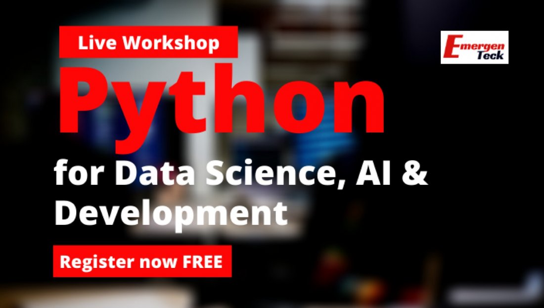 FREE Live Workshop | How to get started with Python for Data science ...