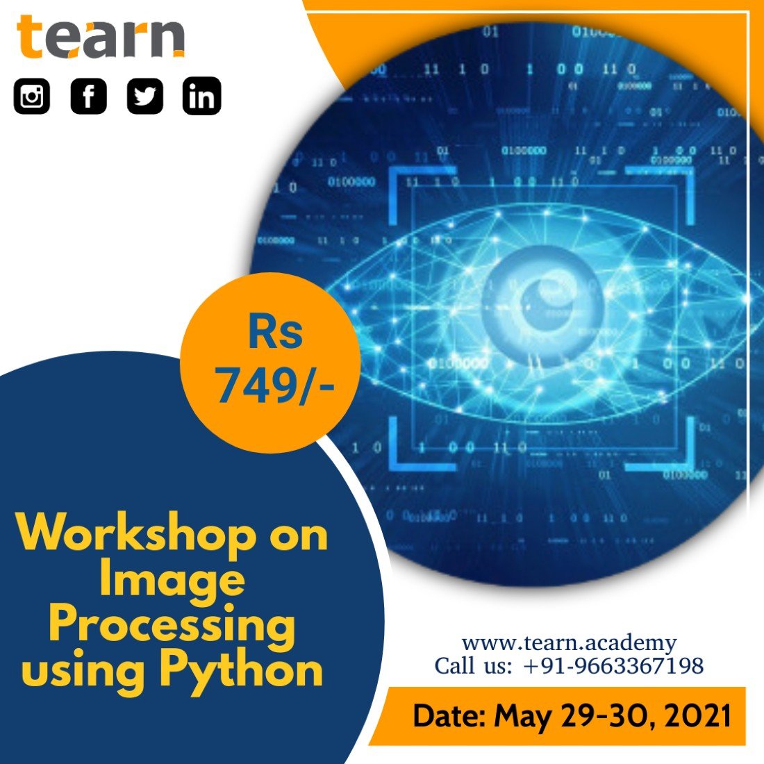 Workshop on Image Processing using Python, May 29 to May 30 | Online ...