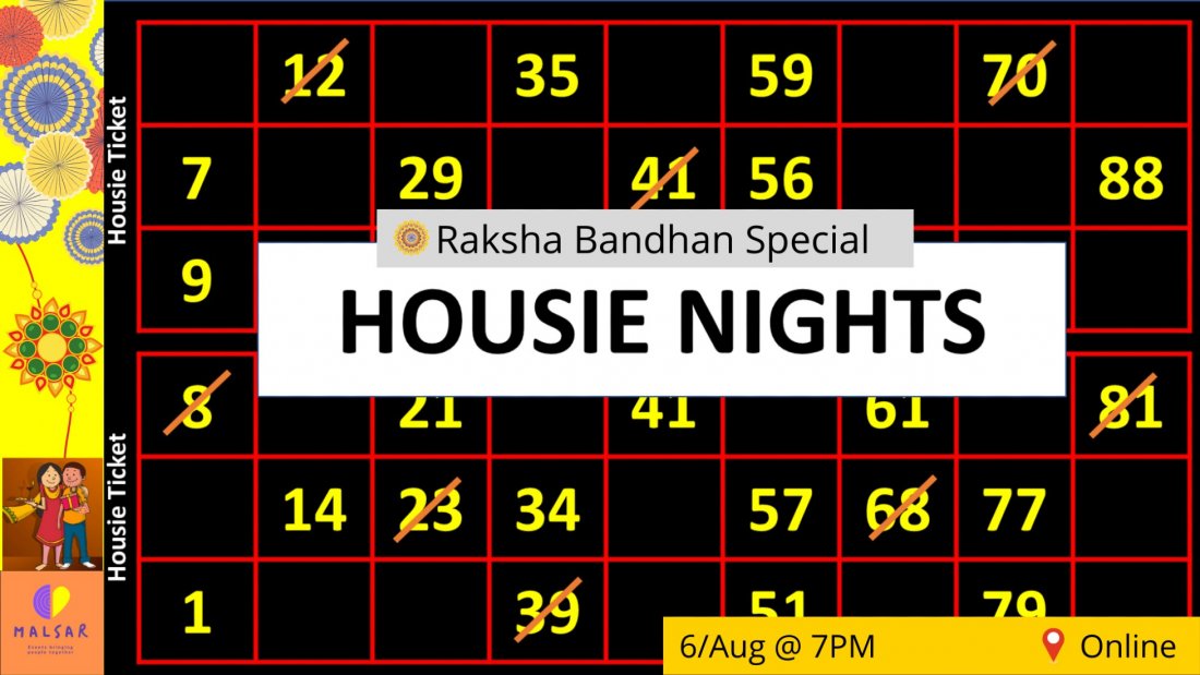 Family Housie Night - Raksha Bandhan Special (Tambola), August 6 2022 ...