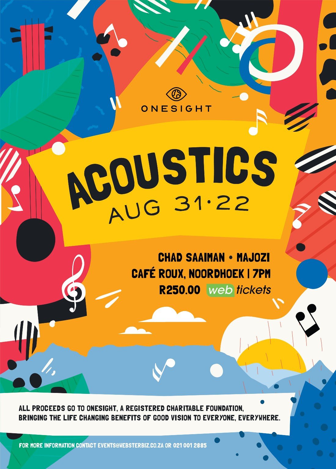 OneSight Acoustics Music Fundraising Event ft Chad Saaiman & Majozi, Cafe Roux - Noordhoek, Cape ...
