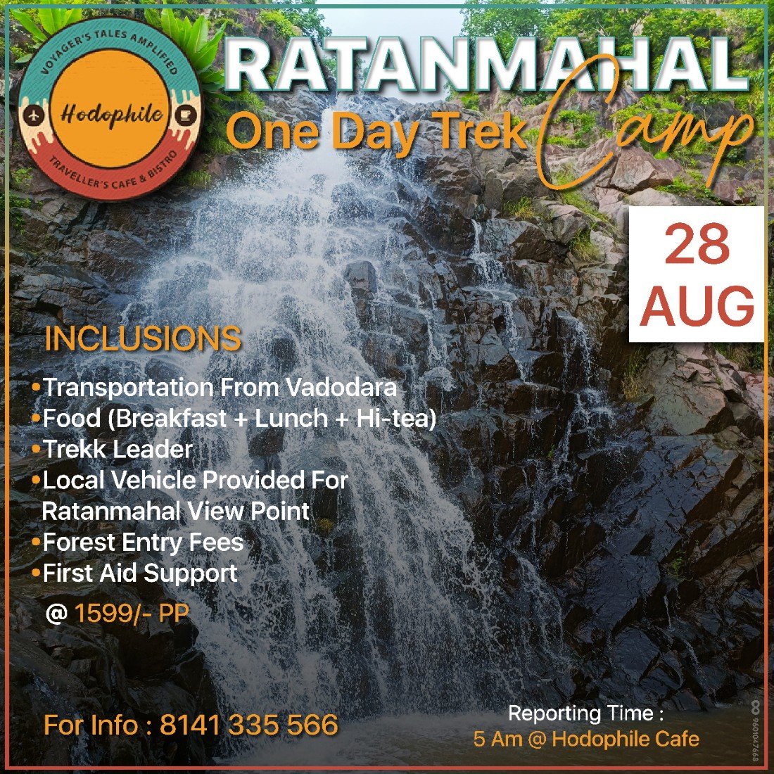 One Day Trek at RATANMAHAL, Hodophile Traveller's Cafe & Bistro, Chakli ...
