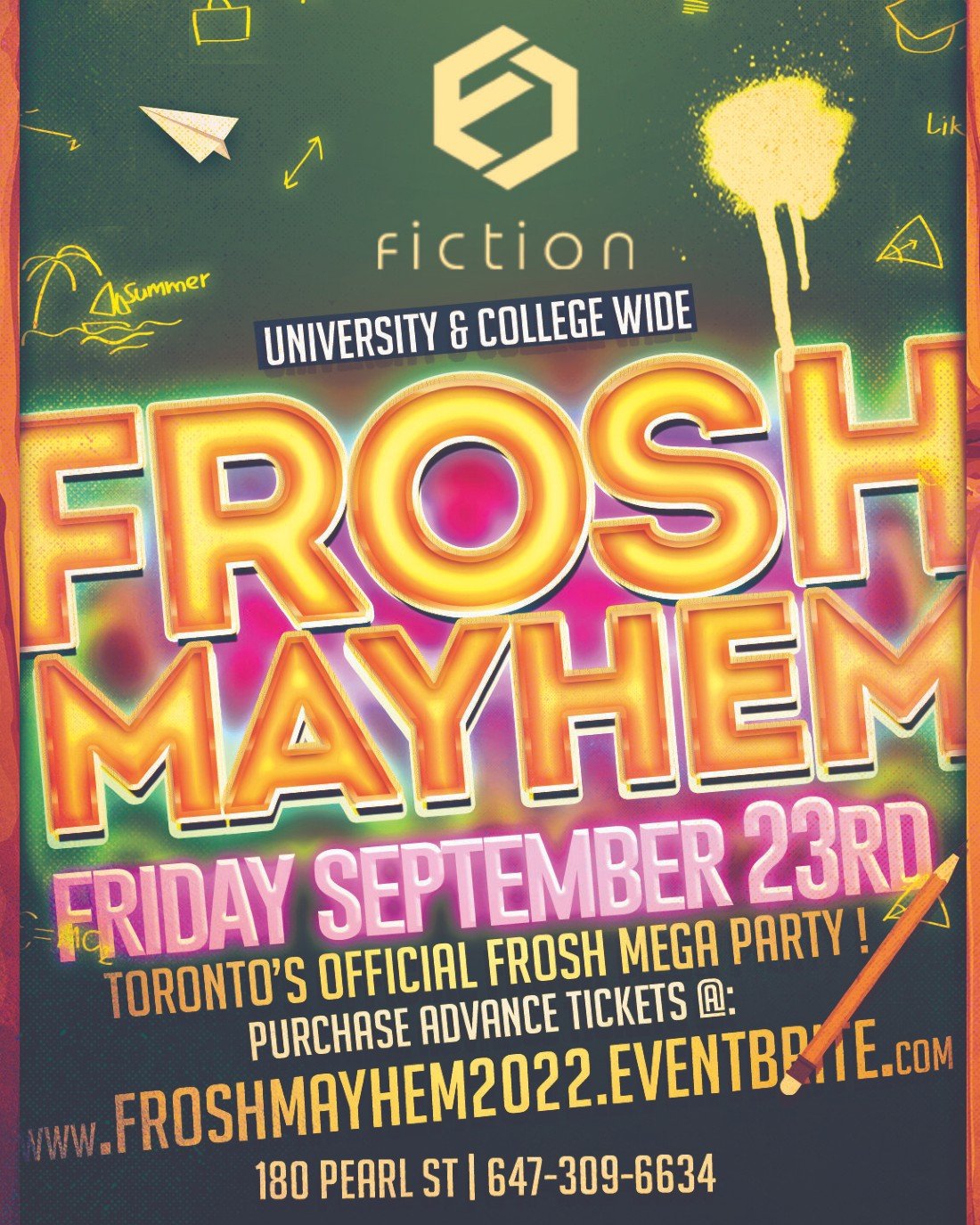FROSH MAYHEM @ FICTION NIGHTCLUB | FRIDAY SEPT 23TH, Fiction Nightclub ...