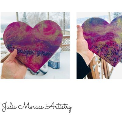 ART CLASS-ABSTRACT RESIN HEART, Turnagain Arts Building, Anchorage ...