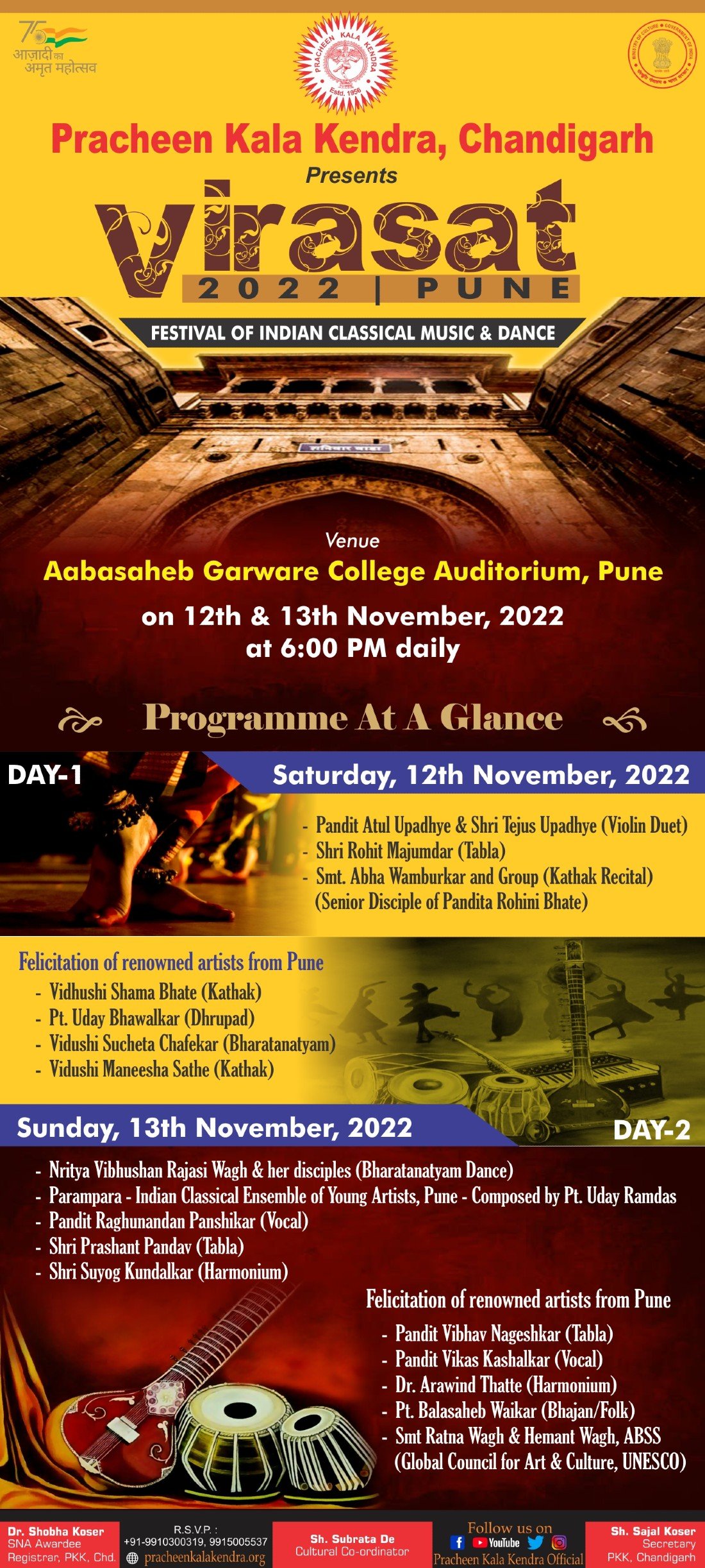Virasat 2022 Pune By Pracheen Kala Kendra Aabasaheb Garware College