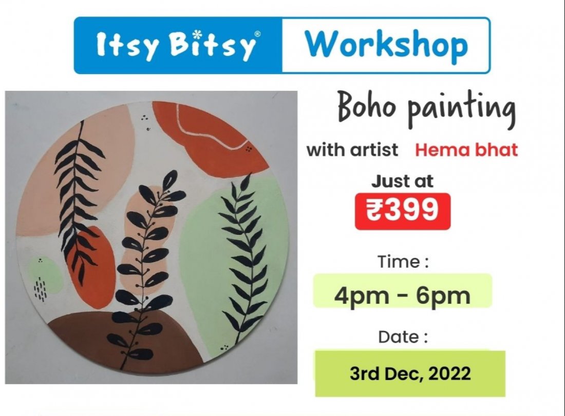 Boho Painting art , Itsy Bitsy, Bangalore, 3 December 2022 | AllEvents.in