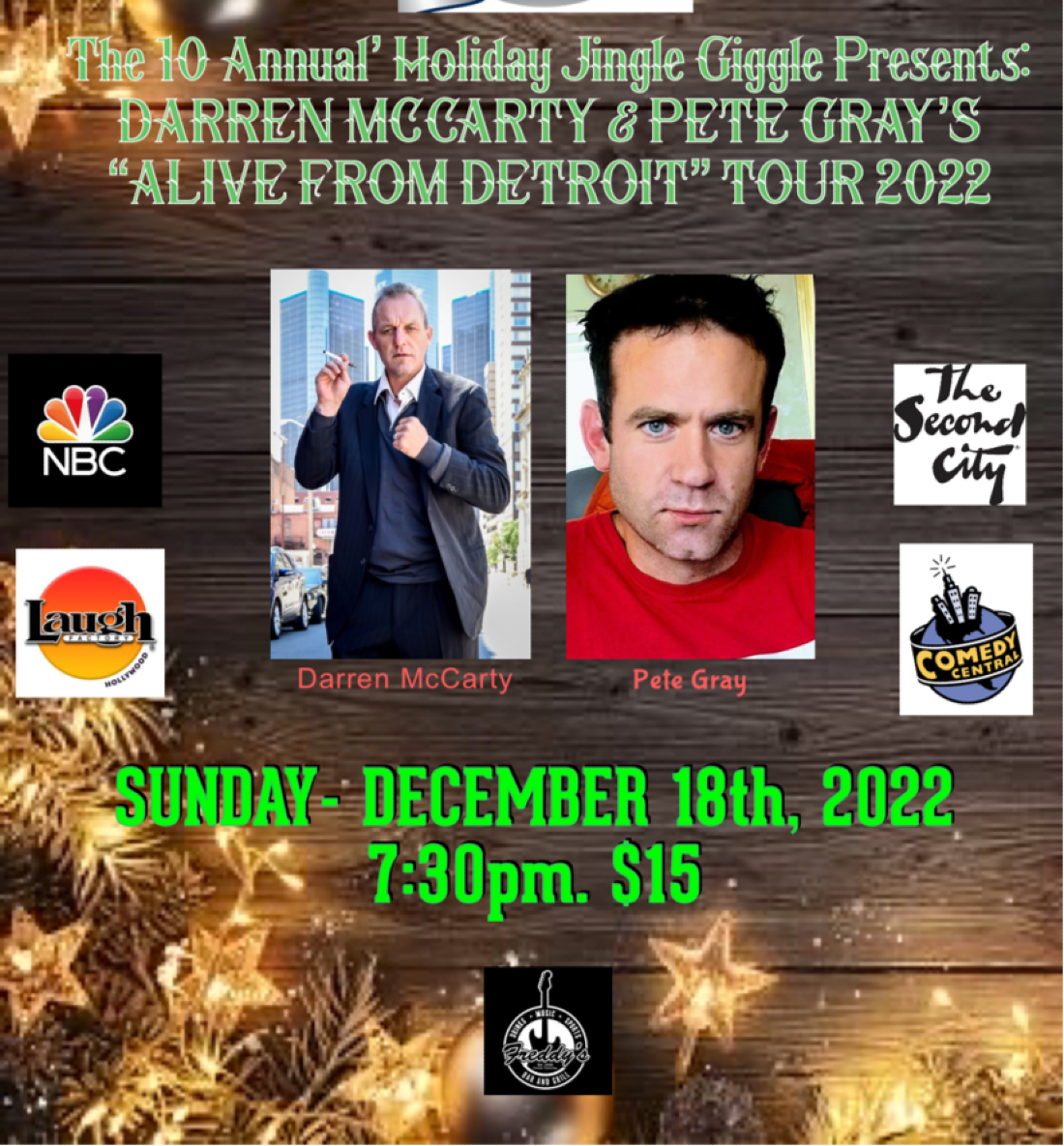 THE HOLIDAY “JINGLE GIGGLE” STARRING DARREN MCCARTY & COMEDIAN PETE ...