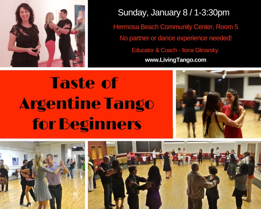 Argentine Tango for Beginners Boot Camp! No partner needed!, Hermosa Beach Community Center ...