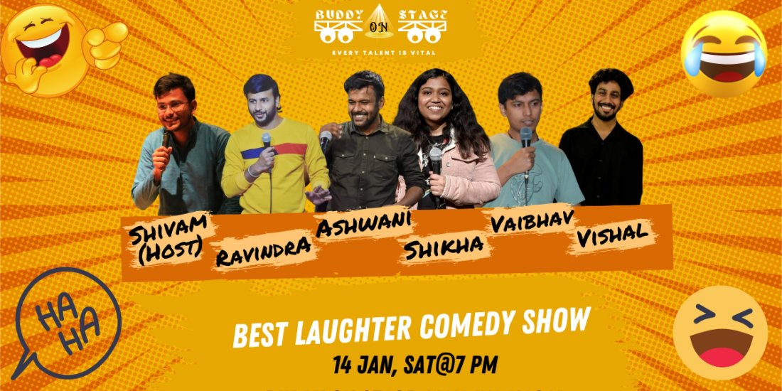 Standup Comedy Show - Weekend Saturday 7 pm, Buddy On Stage, New Delhi ...