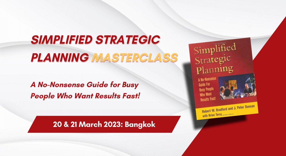 Simplified Strategic Planning Masterclass (Bangkok), TBC, Bangkok, 27 March to 28 March | AllEvents