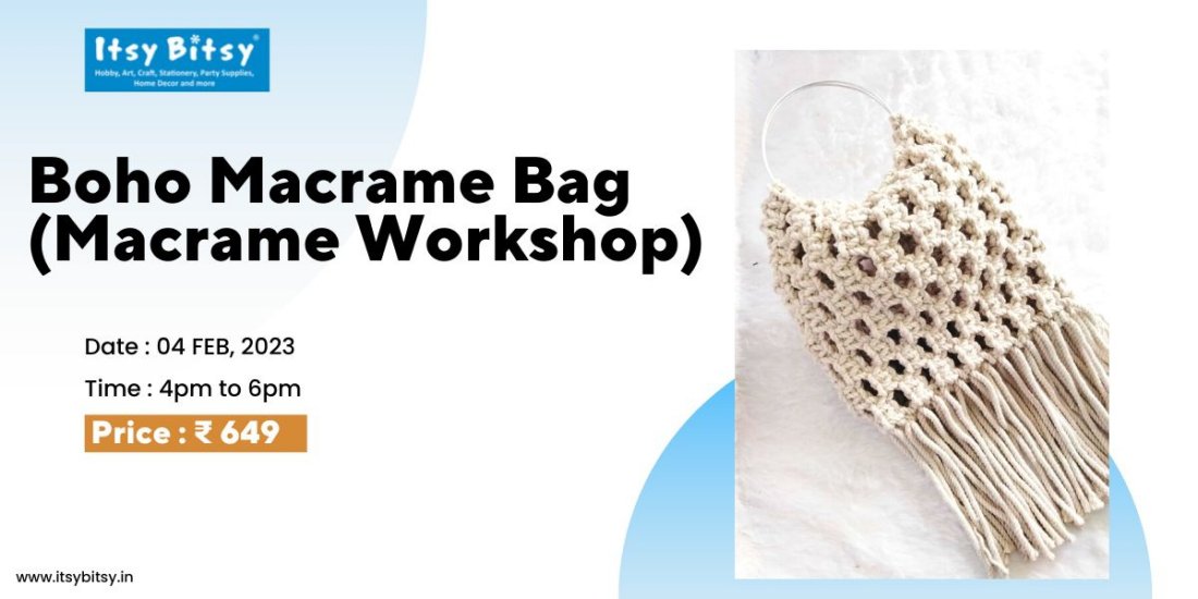 Boho Macrame Bag , Itsy Bitsy, 9th Main Road, Banashankari Stage II, Banashankari, Bengaluru ...