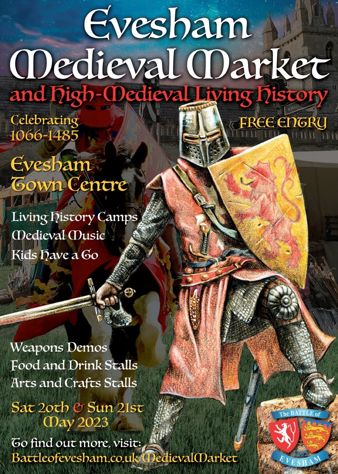 Battle of Evesham Medieval Market, Evesham, 20 May to 21 May | AllEvents.in