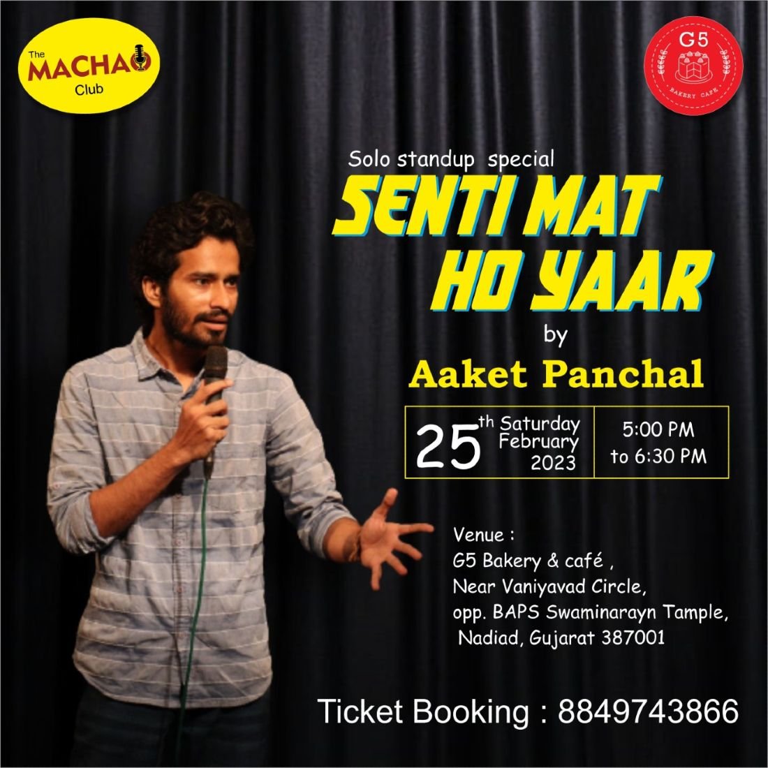 Senti mat ho yaar, G5 BAKERY & CAFE , Nadiad, 25 February 2023 ...