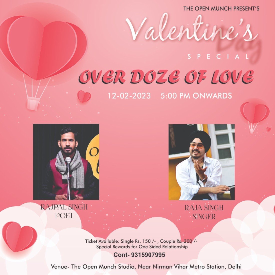 Mohabbat ka Overdoze- Geet- Ghazal Shayri Poetry Show, The open munch ...