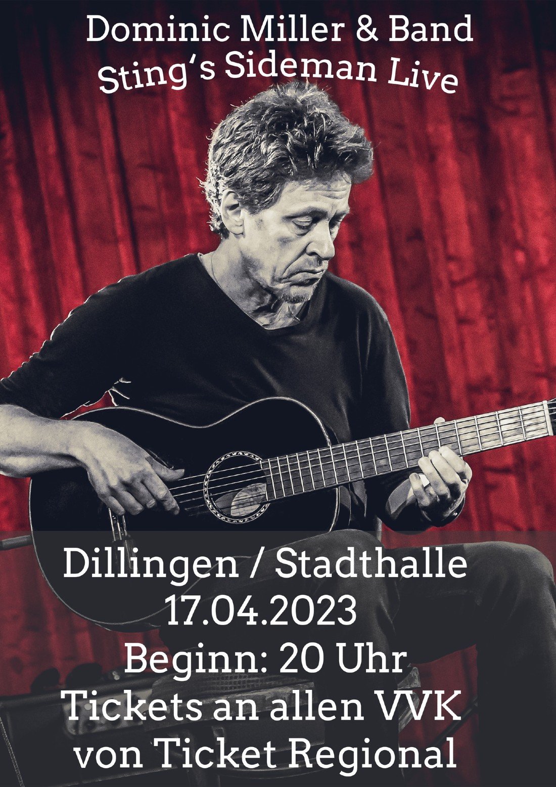 DOMINIC MILLER & BAND LIVE STINGS GITARRIST & BAND "Vagabond Tour ...