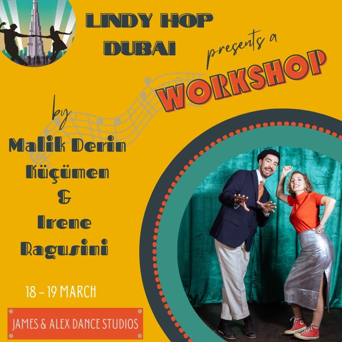 Dubai Weekend Swing Dance Workshop James Alex Dance Studios Dubai