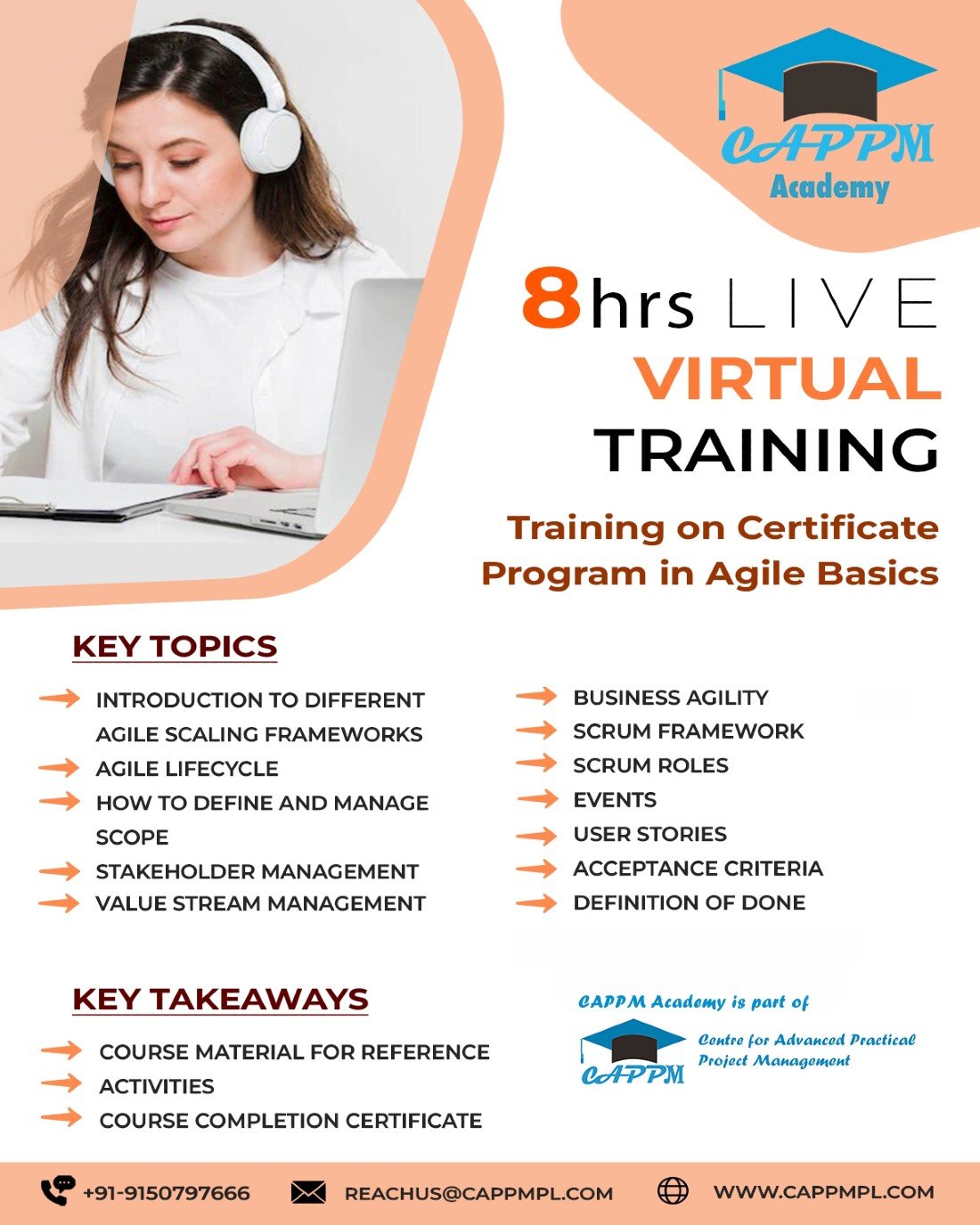 Live 8 hours virtual Training on Certificate Program in Agile Basics ...