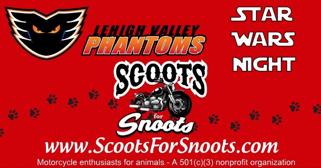Star Wars Night - Lehigh Valley Phantoms - Scoots for Snoots Night, PPL ...