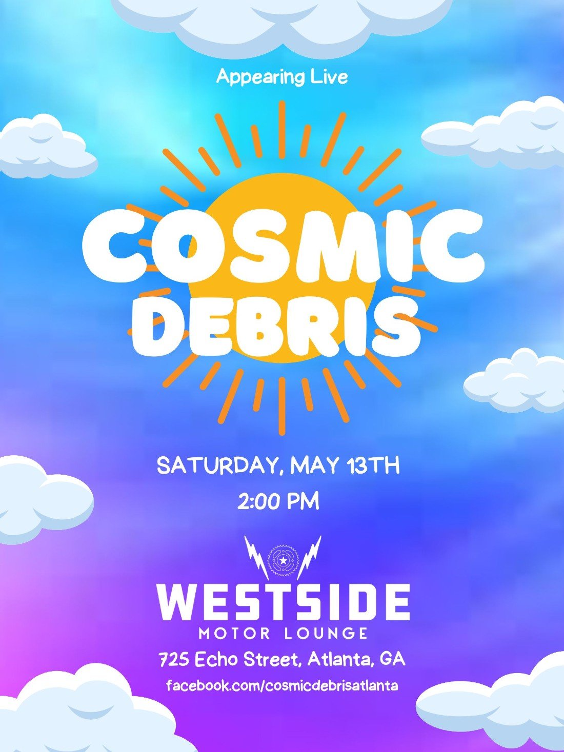 Cosmic Debris at Westside Motor Lounge, Westside Motor Lounge, Atlanta ...