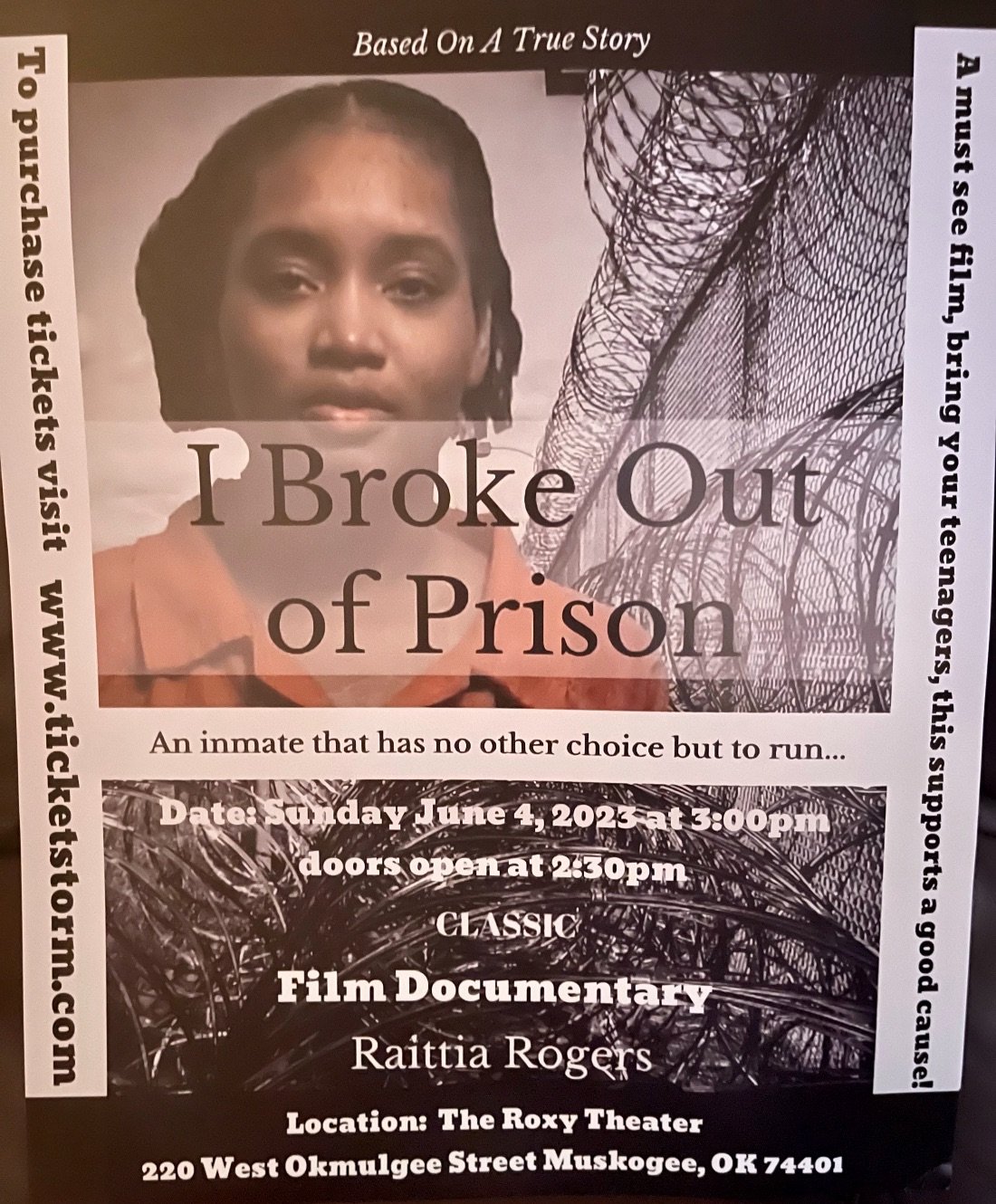 I Broke Out Of Prison Documentary/Film, Tickets available on www ...