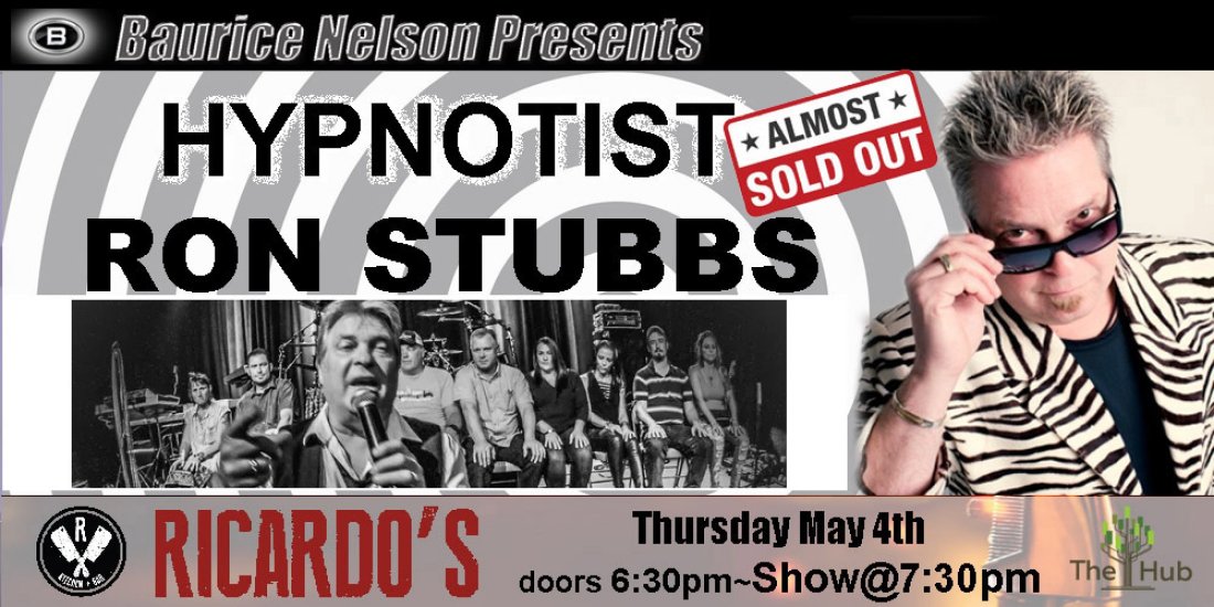 HYPNOTIST - RON STUBBS HYPNOTIC MAYHEM, Ricardo's Kitchen and Bar ...