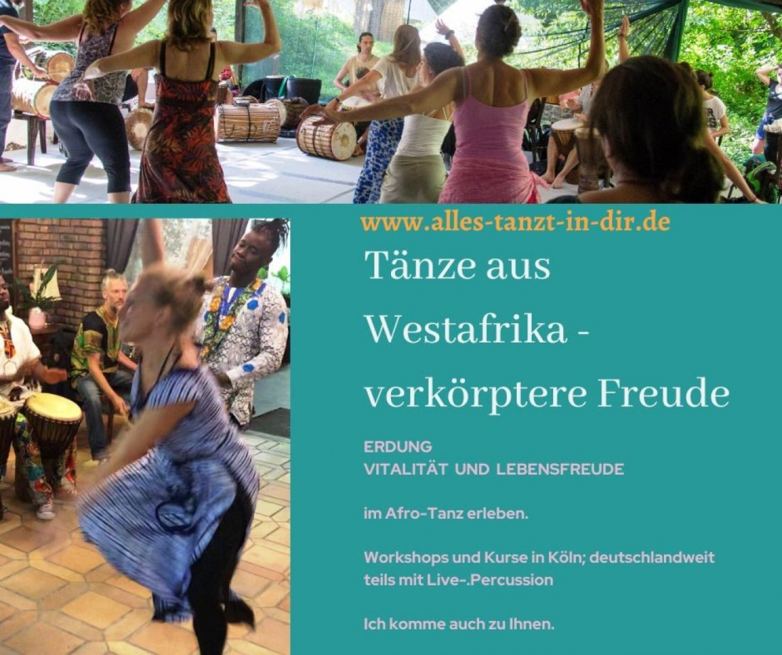 Afro-Tanz Workshop mit Live-Musik 31.08.2024 in Köln, Quartier am Hafen Q18, Poller Kirchweg ...