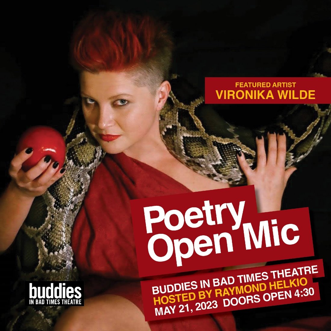 Poetry Open Mic The Mayday Edition Buddies In Bad Times Theatre