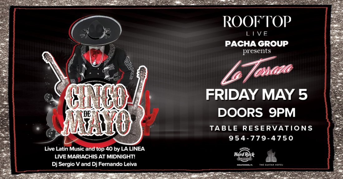 Cinco De Mayo @ LA TERRAZA ROOFTOP La Linea Band Live and MARIACHIS ...