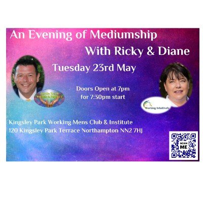 Mediumship Night with Ricky and Diane, Kingsley Park WMC, NN2 7HJ, Northampton, 23 May 2023 ...