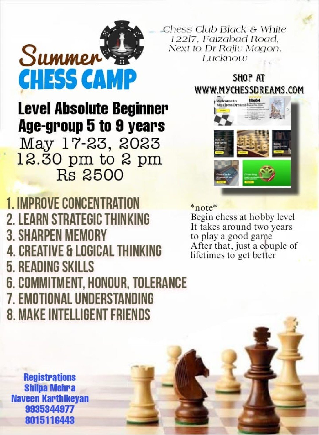 Chess for Kids, Chess Club Black and White (ccbw), Faizabad Road ...