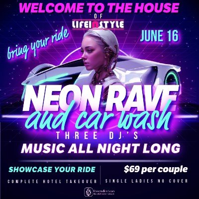 LIFEINSTYLE NEON RAVE AND CAR WASH Tickets, St. Louis, MO, June 16 2023 ...