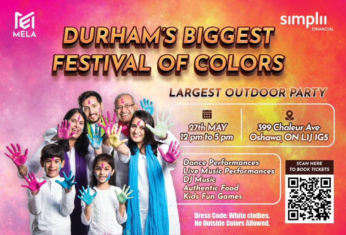 Durhams Biggest Festival Of Colors - HOLI, G.L. Roberts Collegiate and ...