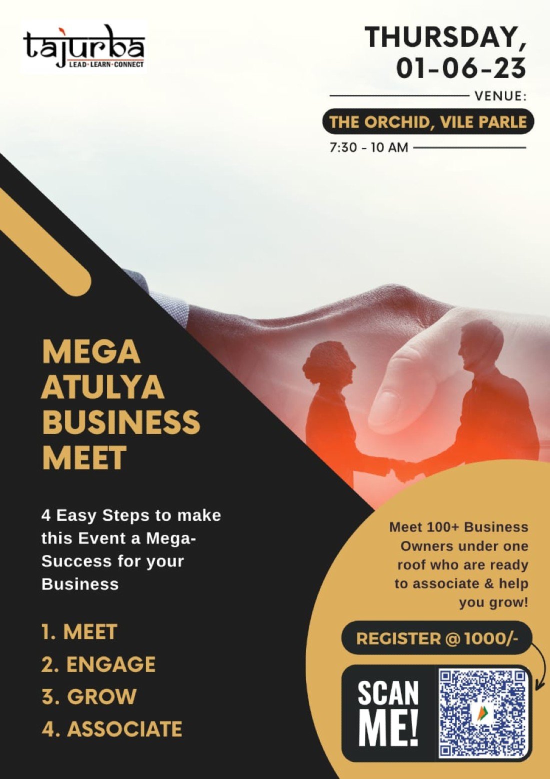 Tajurba Atulya Mega Business Meet, Hotel Suba International,, Mumbai, 8 June 2023 | AllEvents