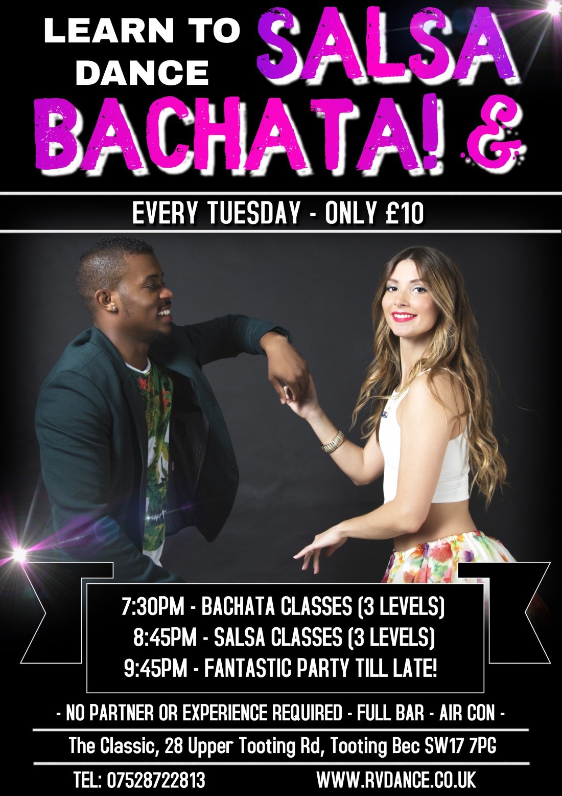 Salsa Bachata Every Tuesday In South London Ibex Venue Restaurant 