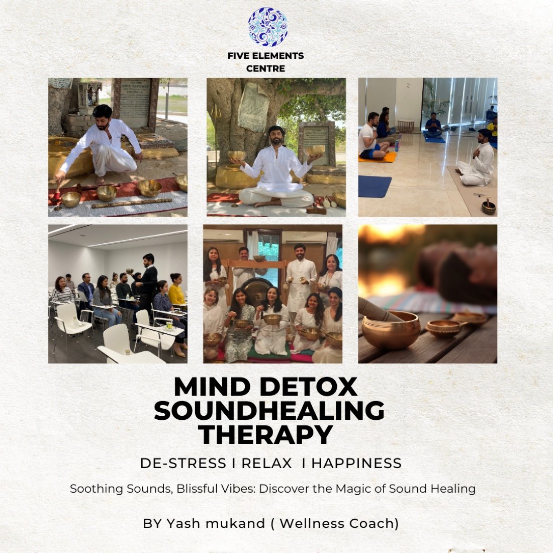 Mind Detox- Sound Healing Therapy, Five Elements centre, DLF Phase 1, Sector 26A, Gurugram ...