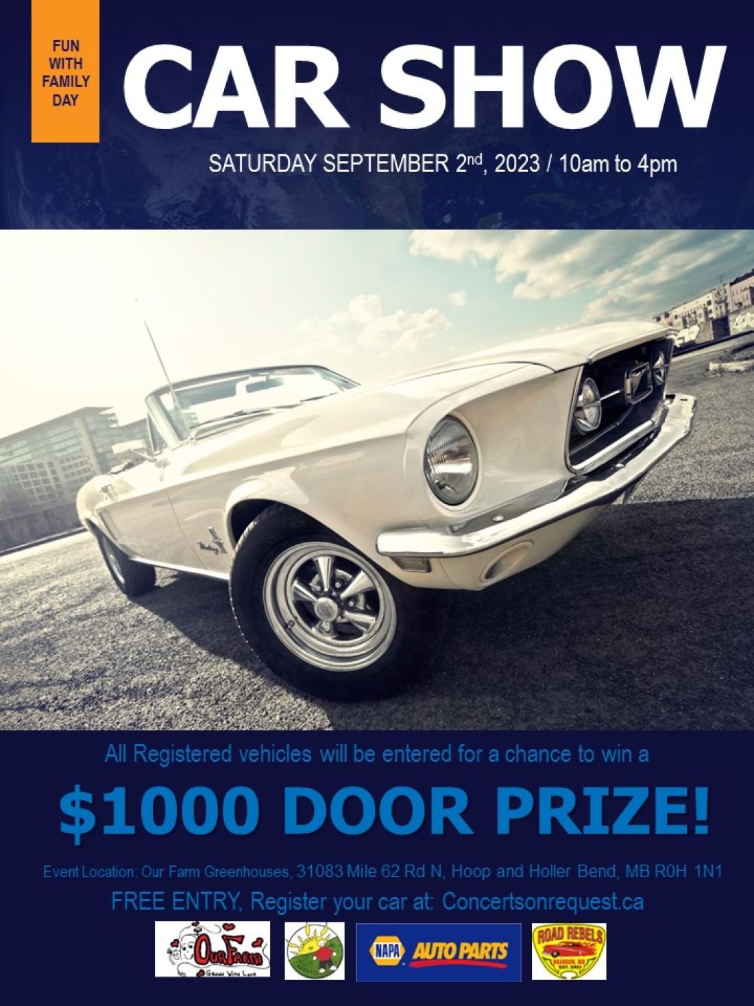 Fun with family day car show and shine Tickets, 31083 Mile 62 Rd N ...
