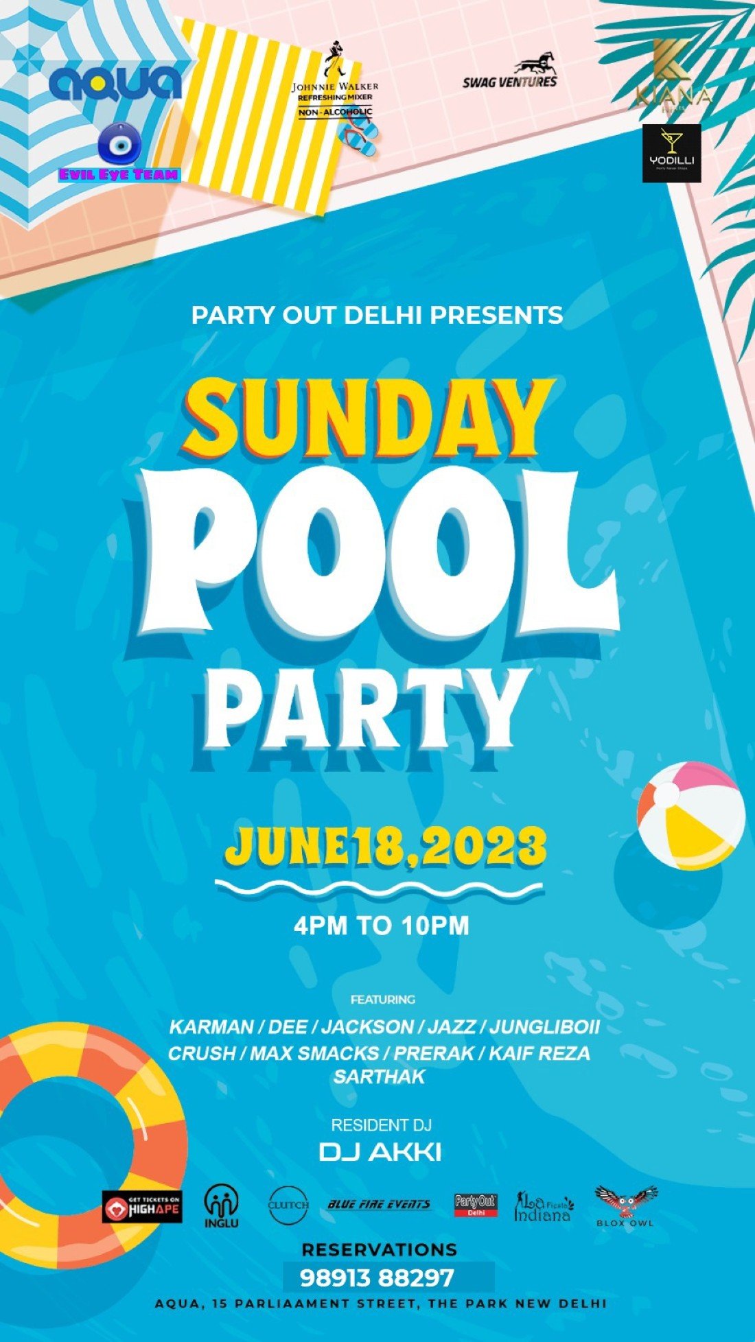 Pool Party By Party Out Delhi, The Park, New Delhi, 18 June 2023 ...