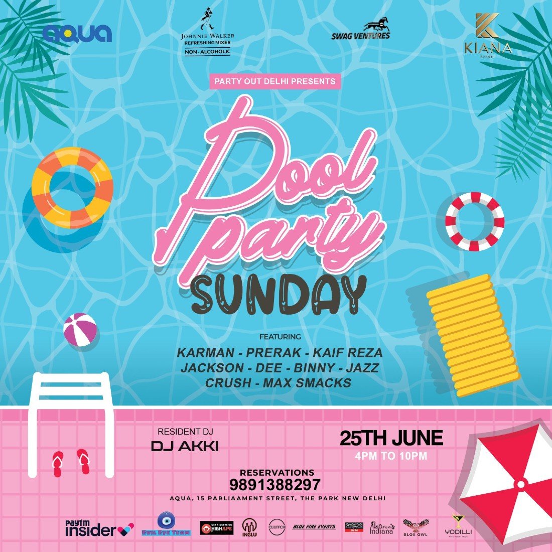 Pool Party By Party Out Delhi, Aqua at The Park Hotel, New Delhi, 25 ...