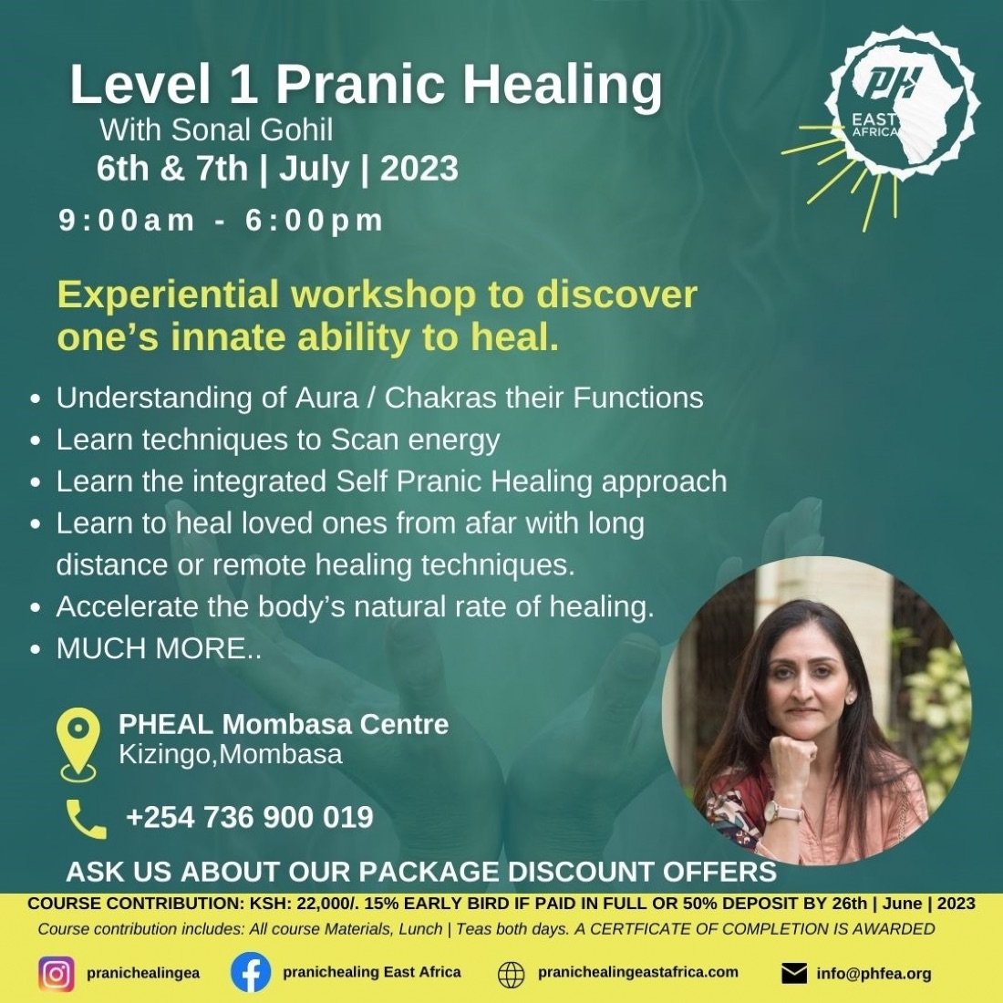 Basic Pranic Healing level 1, Pranic Healing East Africa, Mombasa, 6 ...