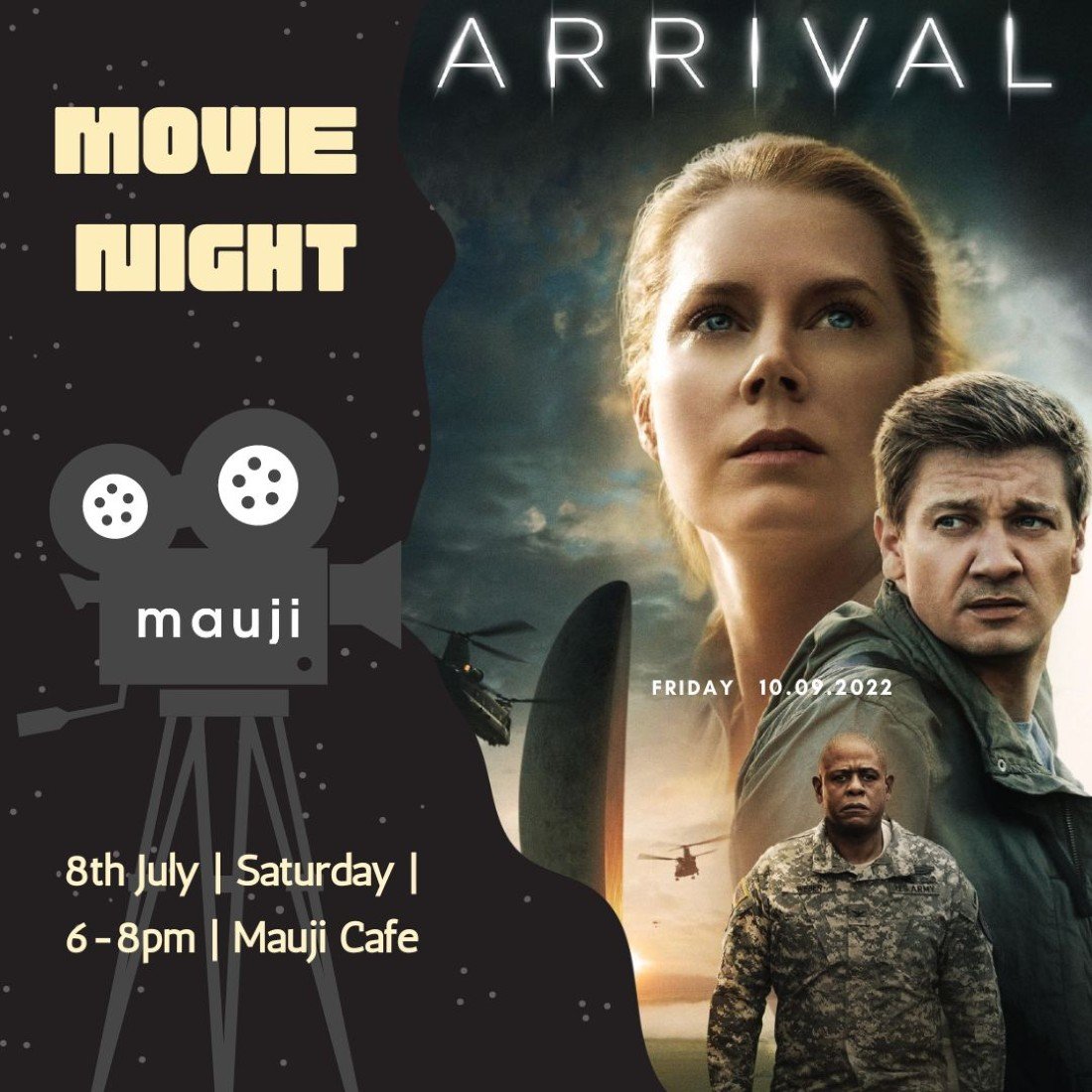 Movie Night @Mauji - ARRIVAL, Mauji Cafe, Pune, 8 July 2023 | AllEvents