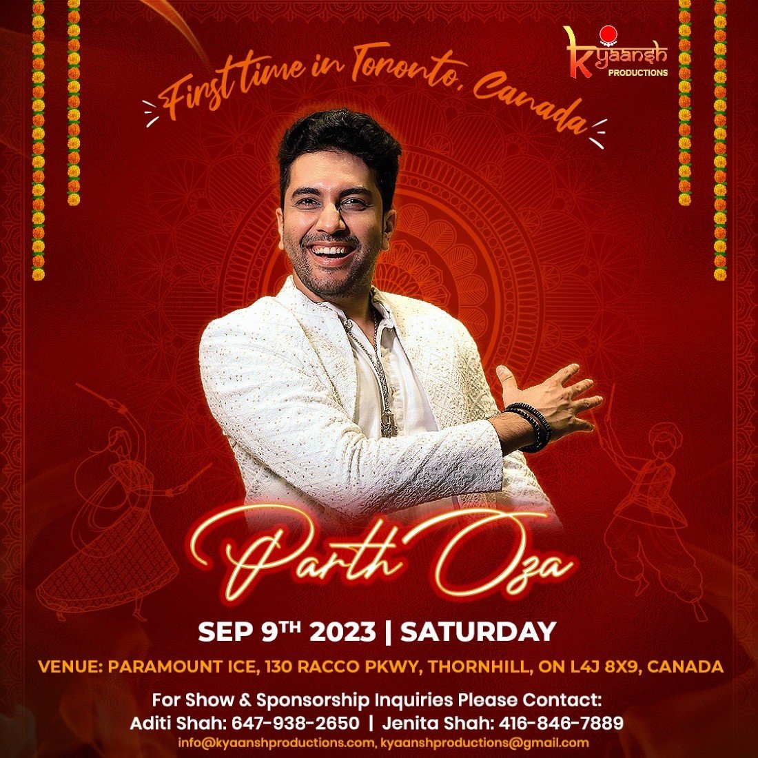 Kyaansh Productions present - Parth Oza , Paramount Ice, Toronto, 9 ...